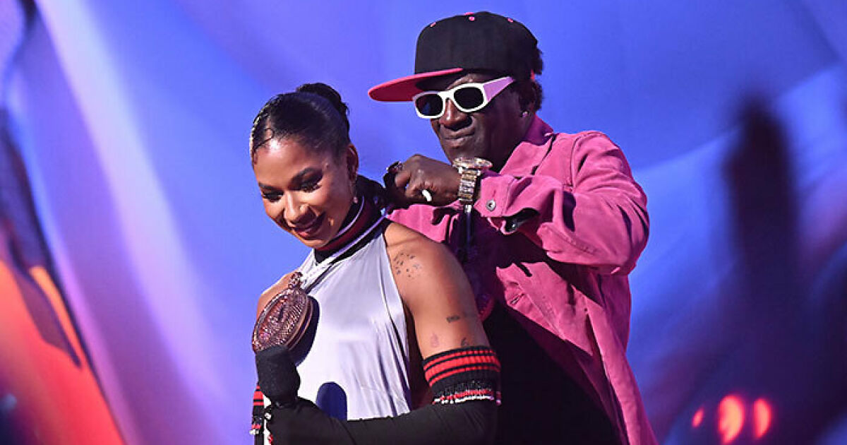Jordan Chiles Emotional As Flavor Flav Gifts Her A Bronze Clock At VMAs ...