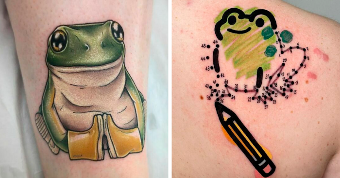 50 Adorable, Creative And Just Awesome Frog Tattoos To Send To Your ...