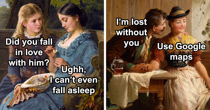 30 Relatable Memes That Combine Classical Art With Situations From ...