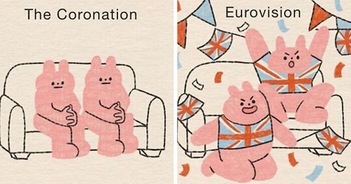 Snarky British Humor Delivered Through Sassy Pink Rabbits By Clarice ...