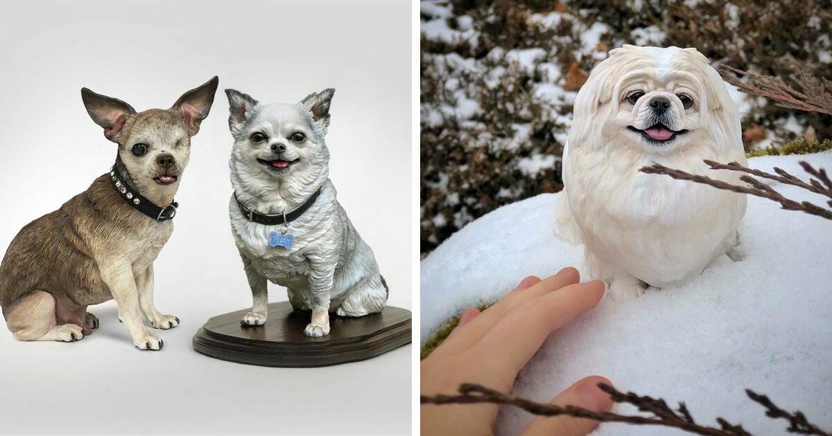 20 Of This Artist’s Hyperrealistic Pet Sculptures That Will Make You ...