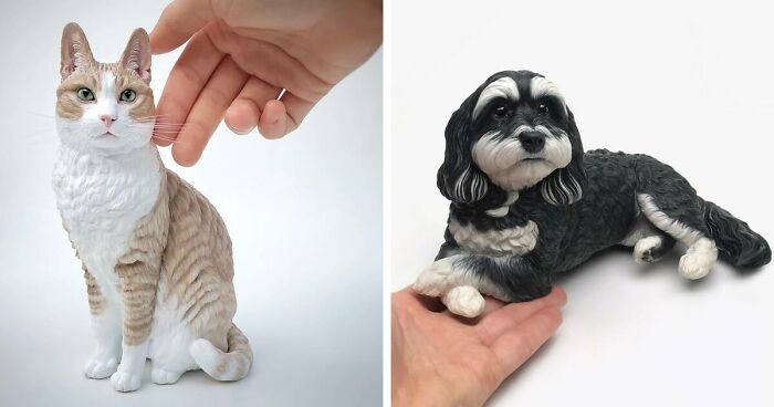 20 Of This Artist’s Hyperrealistic Pet Sculptures That Will Make You ...