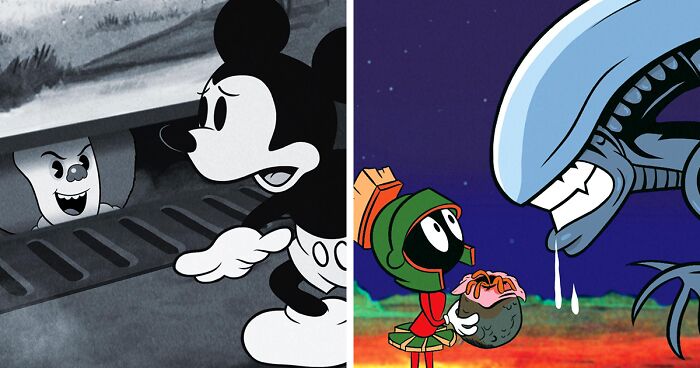 Childhood Cartoons Meet Horror: Artist’s Darkly Nostalgic Artwork Will ...