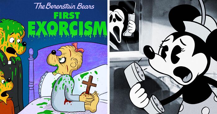 Childhood Cartoons Meet Horror: Artist’s Darkly Nostalgic Artwork Will ...