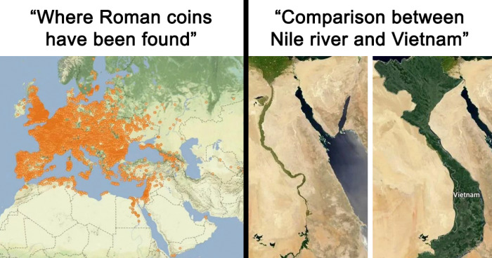 30 Interesting Facts About The World Represented In Unconventional Maps