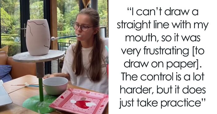 Painter Who Was Paralyzed At 13 Uses Her Mouth To Paint On Her Sister’s ...