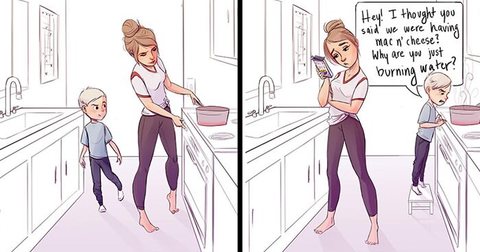 This Artist Made 22 Relatable Comics That Sum Up What A Mother’s Life ...