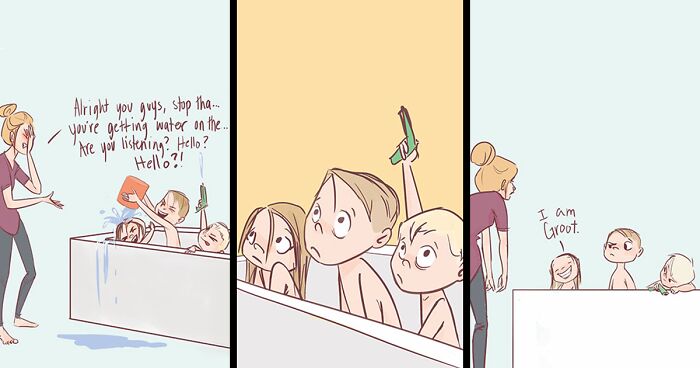 This Artist Made 22 Relatable Comics That Sum Up What A Mother’s Life ...