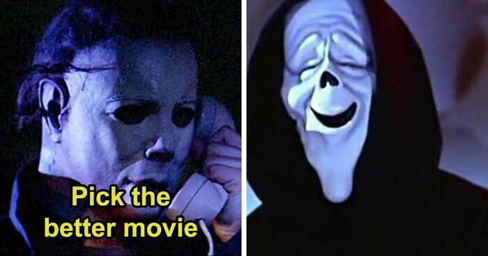The Most Iconic Halloween Movie Face-Off | Bored Panda