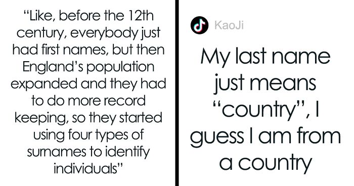 Etymologist Goes Viral By Explaining The Creation Of Last Names