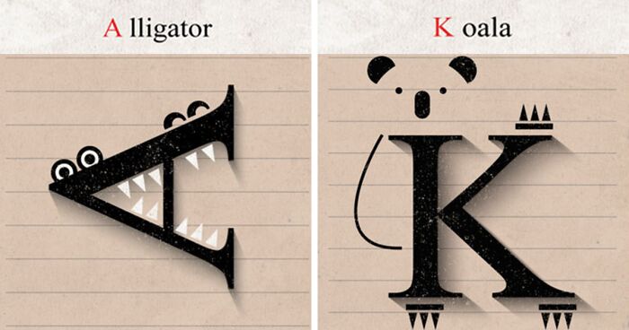Alphabet Reimagined By This Artist Into The Animal Kingdom Through Play ...