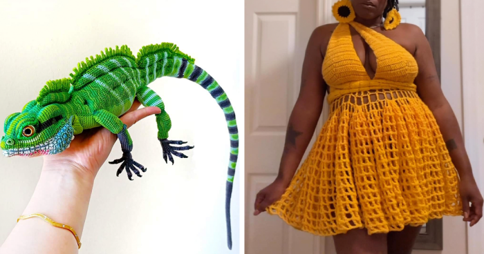 “A Dope Space For Crocheters”: 30 People Share Their Best Crochet Art