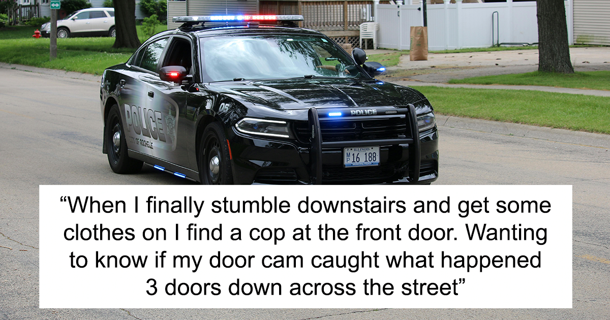 Guy Is Annoyed By Cops Repeatedly Showing Up At Night For His Door Cam