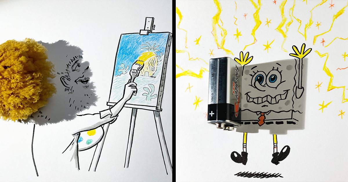 80 Humorous Shadow-Illustrations By Vincent Bal | Bored Panda