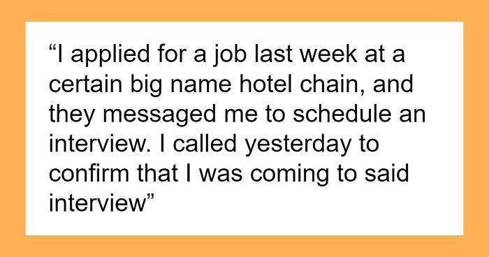 “I Was Shocked”: Person Arrives For A Job Interview At Hotel, Doesn’t ...