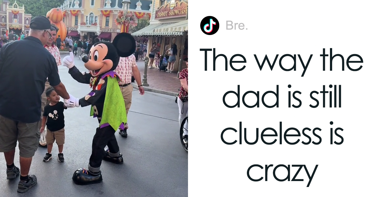 Dad’s Being Neglectful Towards Own Kid At Disneyland, Gets Unexpectedly Called Out By Mickey ...