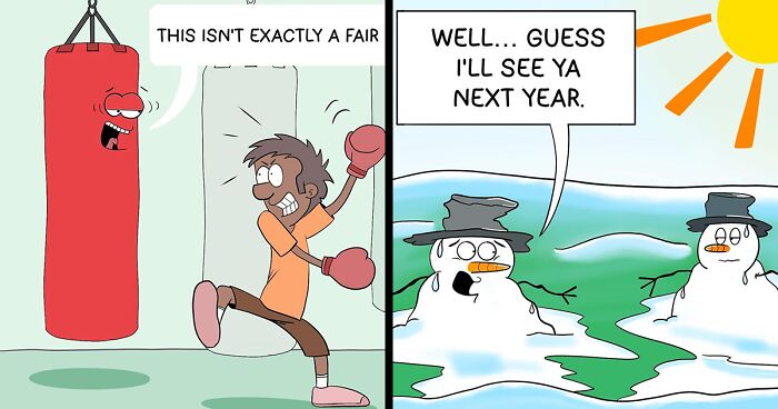 25 Single-Panel Comics About Absurd Situations By Steven Garza