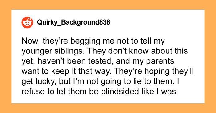 Woman Learns A Secret Parents Have Been Hiding For 28 Yrs, They Beg Her ...