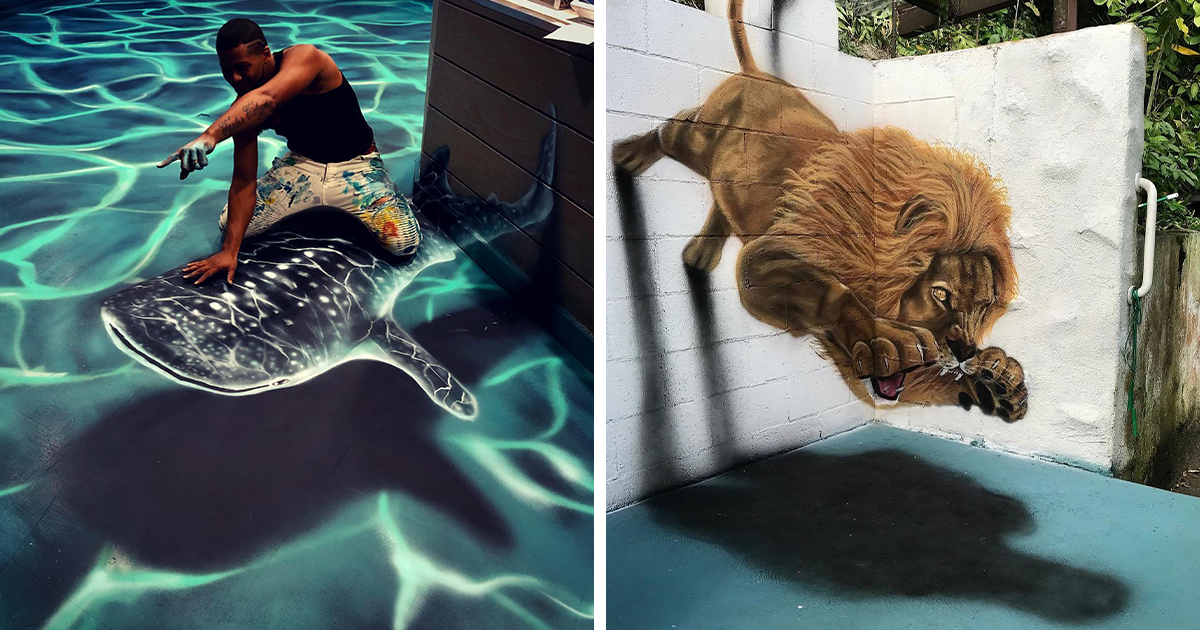 Artist Creates 3D Murals That Practically Jump Off The Wall (20 Pics ...