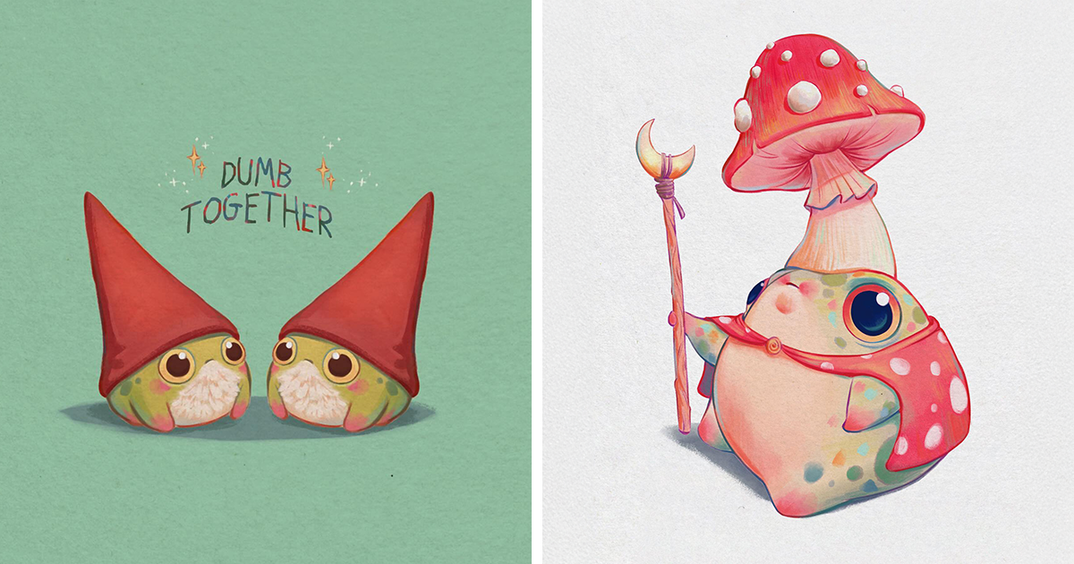 30 Wholesome Frog Illustrations By Lucracia Ray | Bored Panda