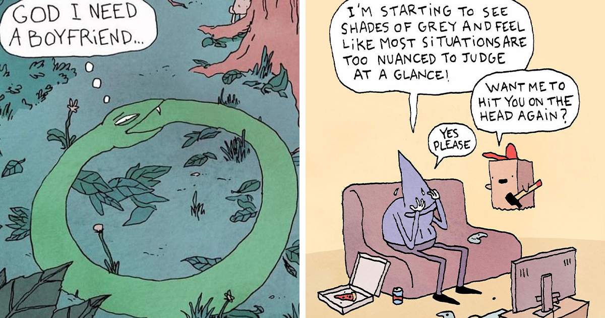 Embracing Life’s Absurdity: 30 New Comics By Pierre Mortel | Bored Panda