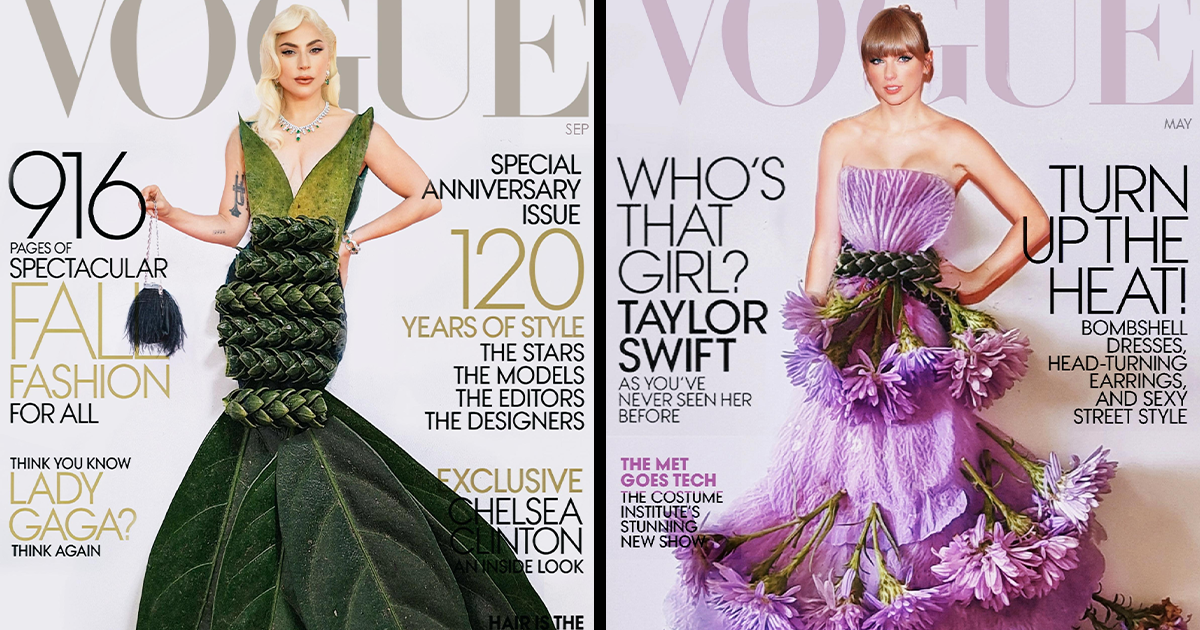 Creative Spin On Magazine Covers: 16 Outfits That I Styled With Flowers ...