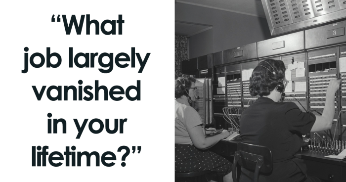 30 Older People List Once Popular Jobs That Have Since Vanished In 2024 ...