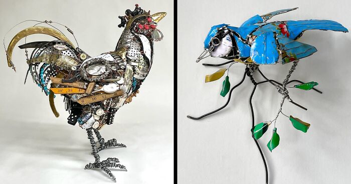 This Artist Repurposes Scrap Metal, Discarded Objects, And Textile Into ...
