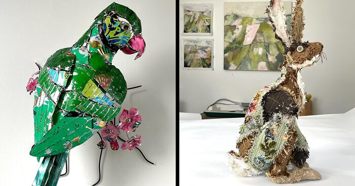 This Artist Repurposes Scrap Metal, Discarded Objects, And Textile Into ...
