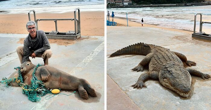 This Artist’s Sand Sculptures Are So Lifelike, They Might Fool You At ...
