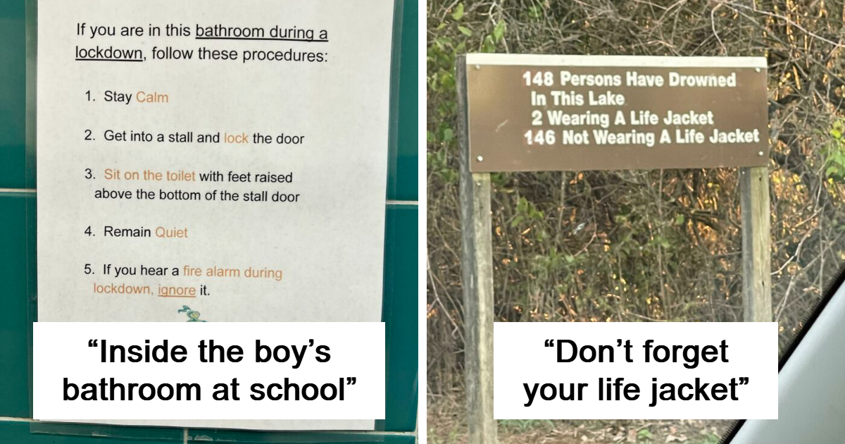 30 Terrifying Signs That Had No Business Being This Scary (New Pics ...