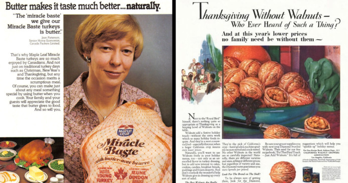 Back To The Past: 30 Intriguing Vintage Thanksgiving Ads And Commercials