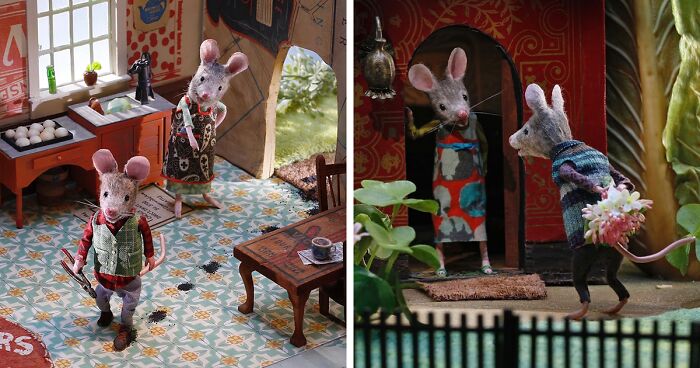This Artist Creates Miniature Worlds Filled With Anthropomorphic Mice ...