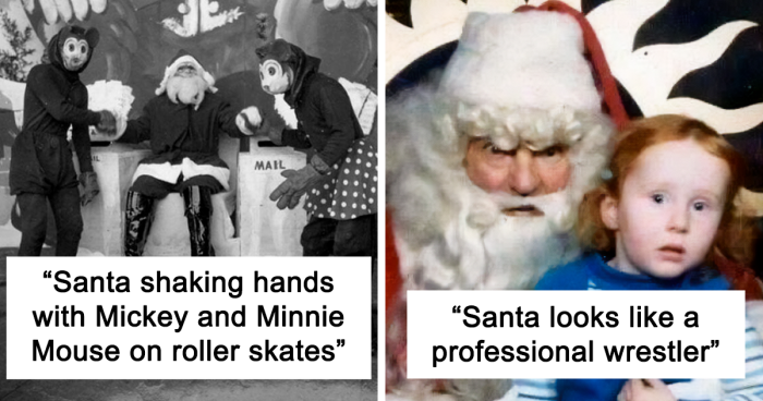 Creepy And Unhinged Pics Of Santa That Might Scare You Into Switching ...