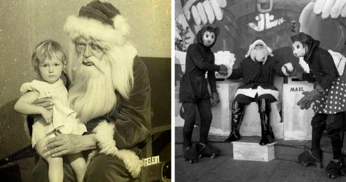 Creepy And Unhinged Pics Of Santa That Might Scare You Into Switching ...