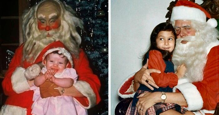 Creepy And Unhinged Pics Of Santa That Might Scare You Into Switching ...