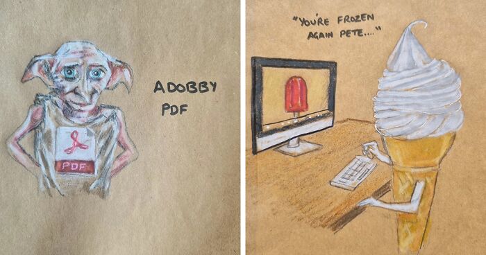 Yet Another 40 Dad Jokes And Puns That I Drew On My Daughters’ Sandwich ...
