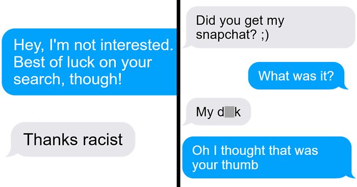 30 Women Share Screenshots Of Cringy Men Hitting On Them, Then Not ...