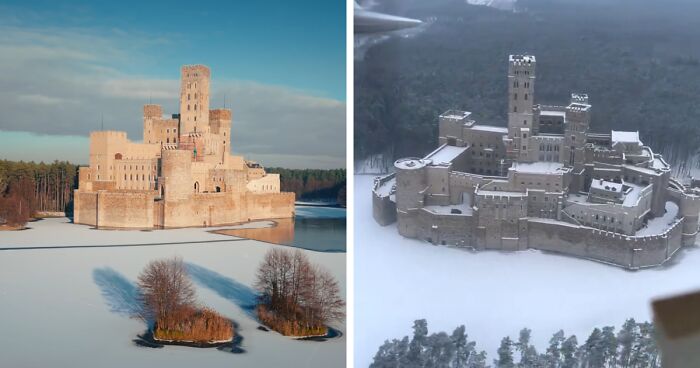 Mysterious Castle Found In The Middle Of A Frozen Lake Has People ...