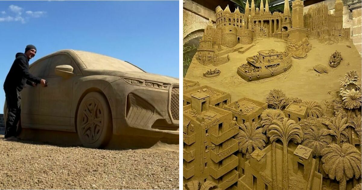 26 Sand Sculptures By This Italian Artist That Blend Architecture ...