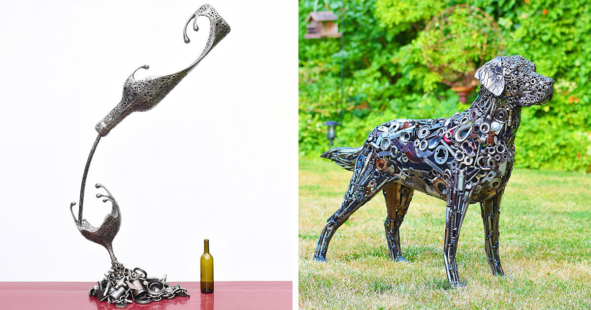From Scrap To Sculptures: 20 Impressive Works Of Art Made By This ...