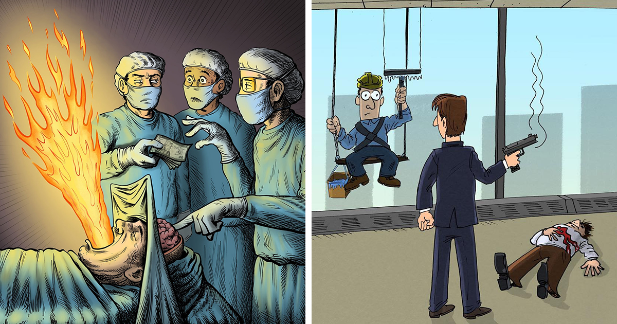 30 Comics That Pack A Joke Into A Single Panel, By Derek Evernden (New ...