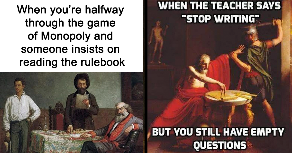 30 Hilarious Memes That Blend Classical Art With Cynical Reality ...