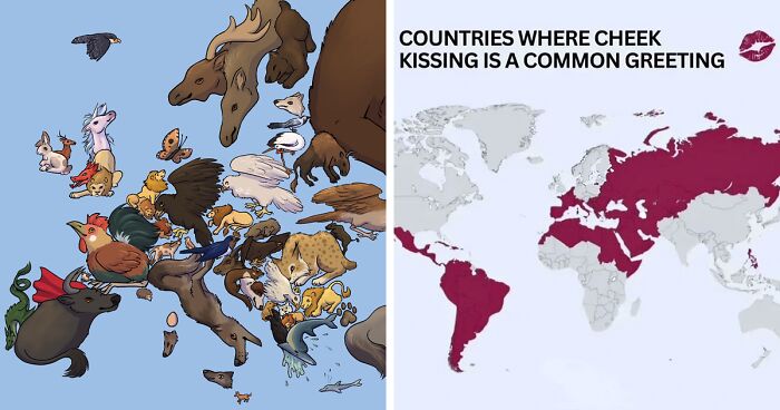 30 Maps To Expand Your Knowledge Of The World With Random Facts (New ...