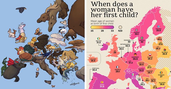 30 Maps To Expand Your Knowledge Of The World With Random Facts (New ...