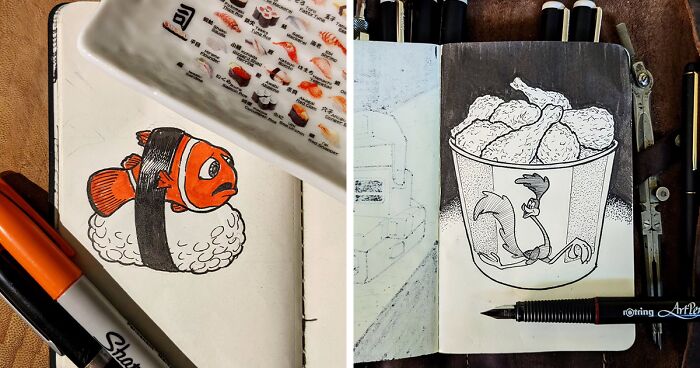 Bringing Pop Culture Characters To Life: 27 Drawings By Ed Harrington | Bored Panda