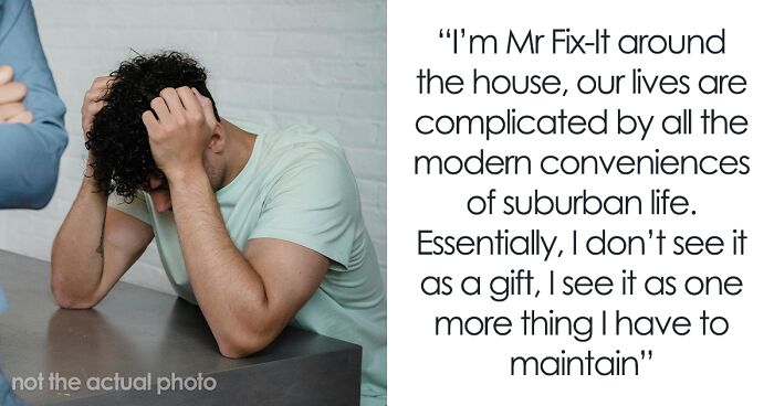 Guy Unimpressed With Wife’s Gift That Ultimately Means More Chores For ...