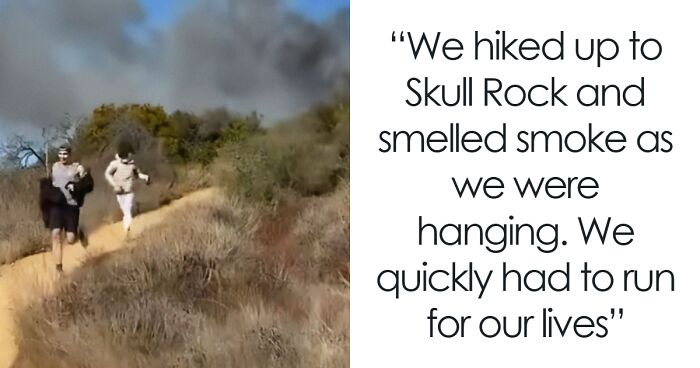 Chilling Footage Of Young Men Fleeing Apparent Starting Point Of LA ...