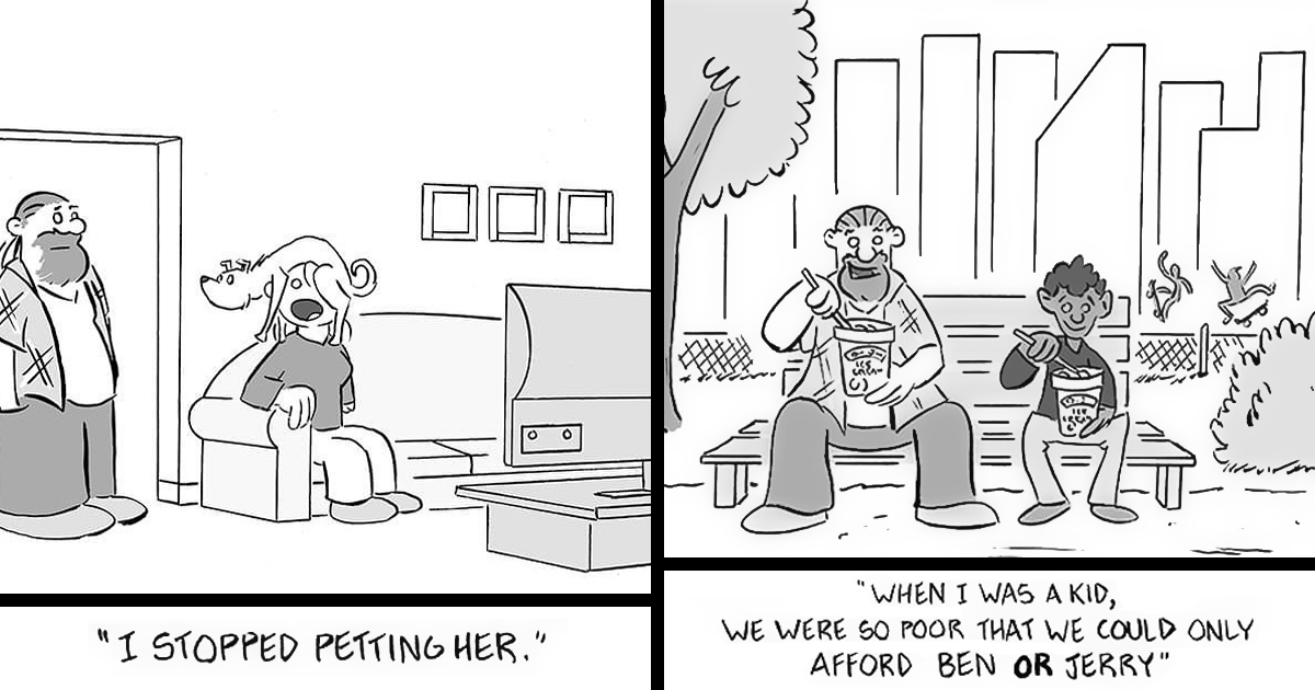 This Artist Made 40 Funny One-Panel Comics Featuring Absurd Situations ...