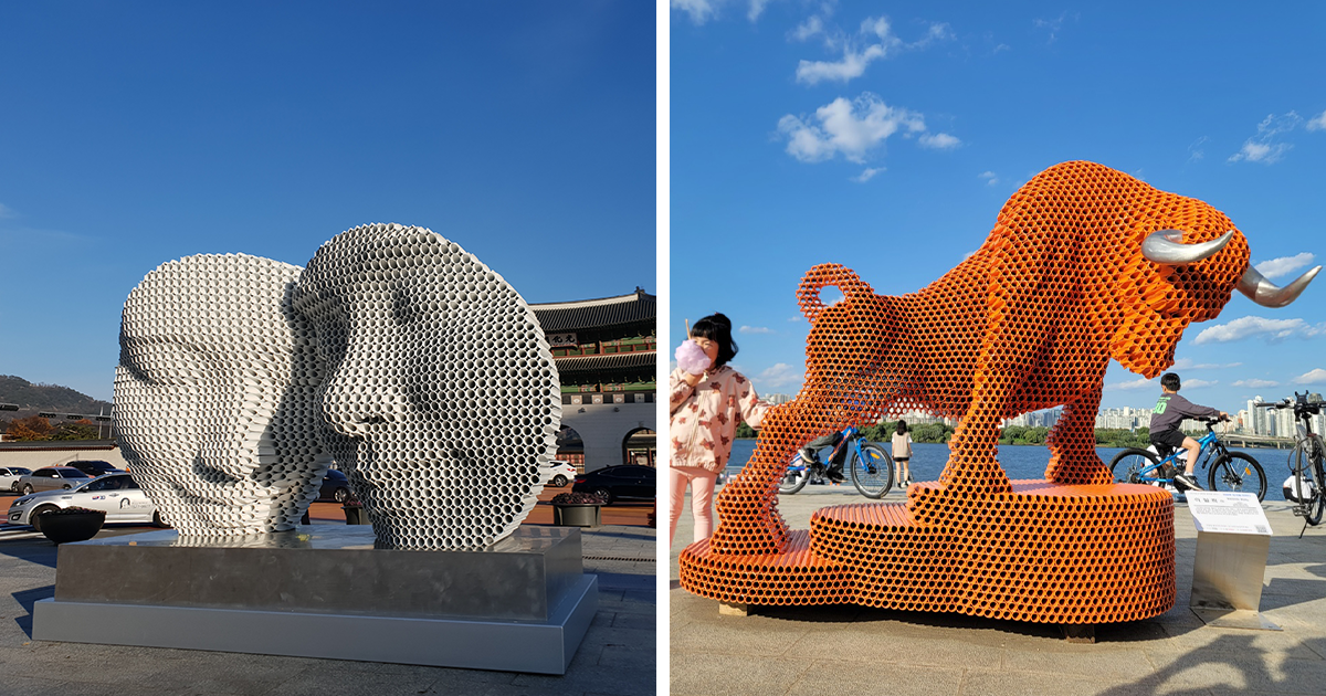This Artist Creates Striking Metal Sculptures Using Stacked Pipes (23 ...